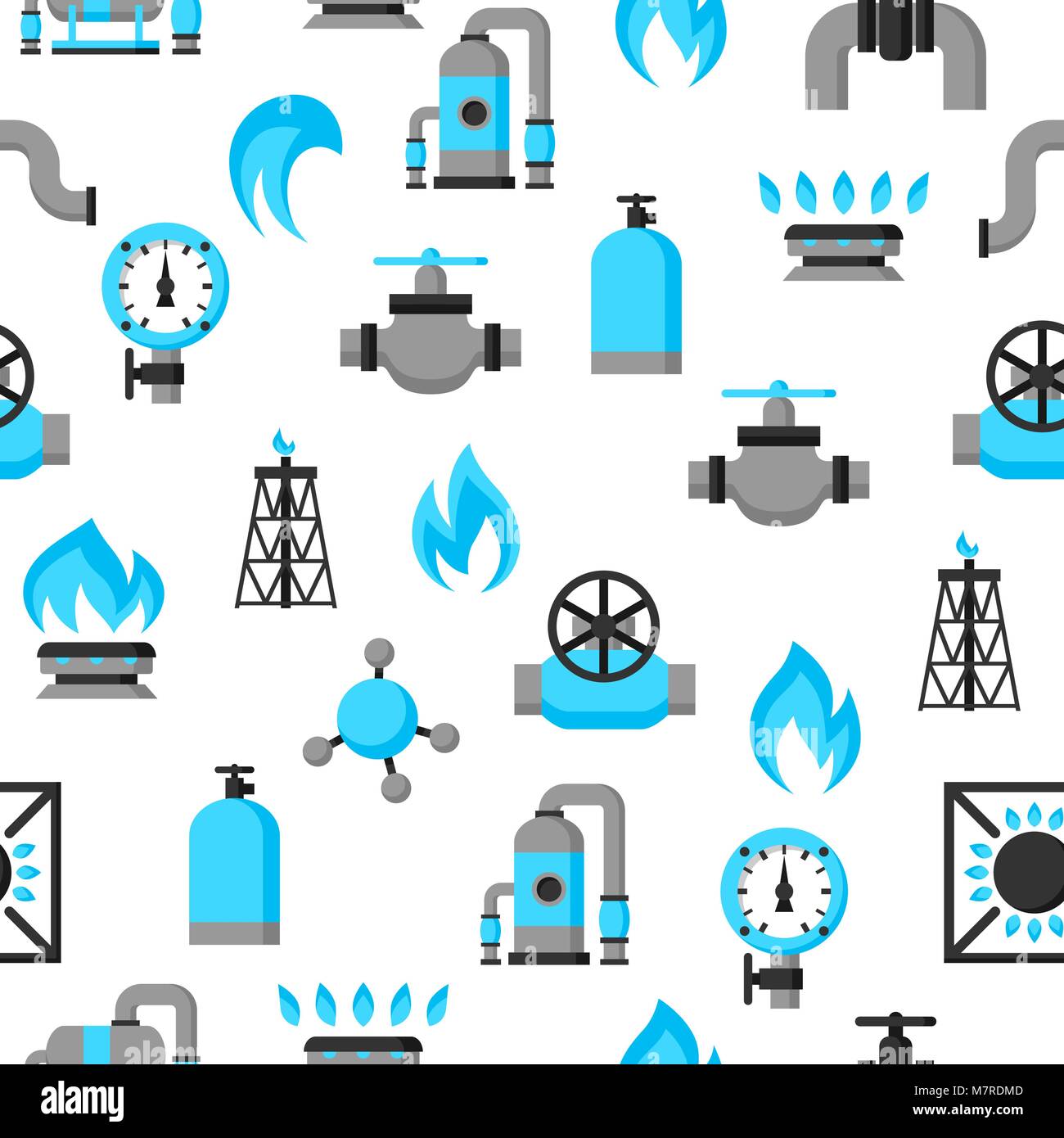 Natural gas production, injection and storage. Industrial seamless ...