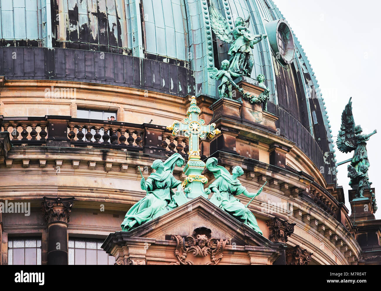 Statue of angels at Berliner Dom Cathedral in Berlin, Germany Stock ...