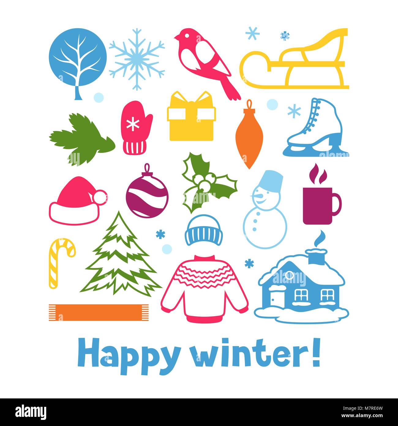 Symbol christmas vacation Stock Vector Images - Alamy