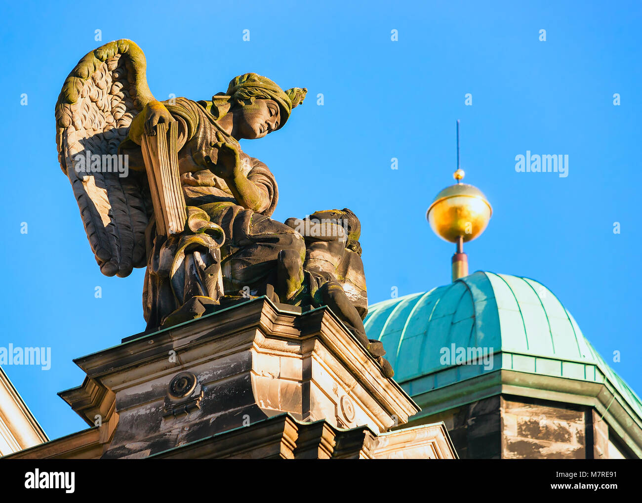 Statue of angel at Berliner Dom Cathedral in Berlin, Germany Stock ...