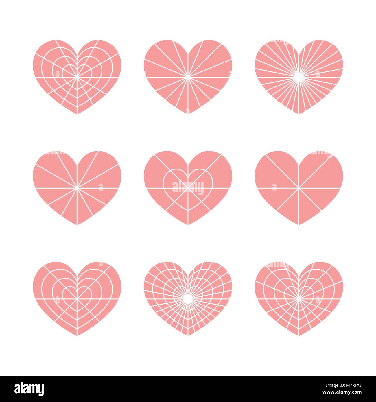 Stylized hearts hi-res stock photography and images - Alamy