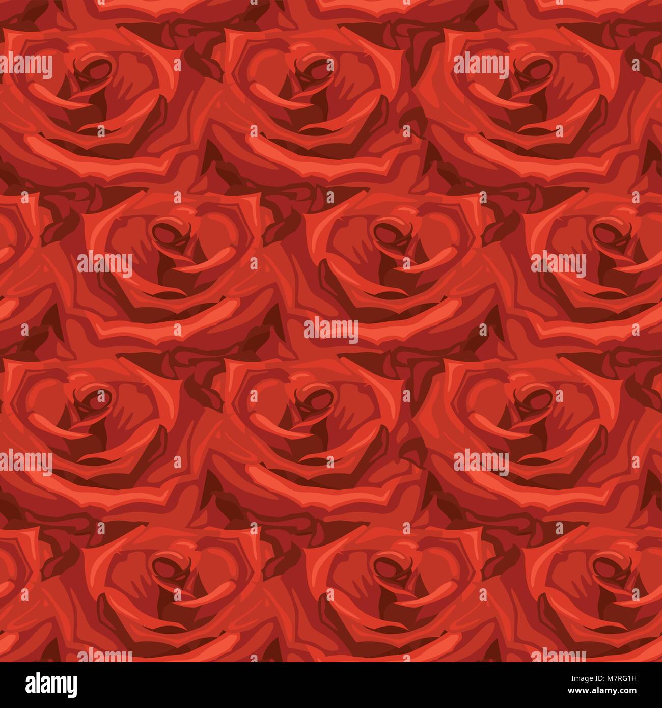 seamless pattern from red roses Stock Vector Image & Art - Alamy