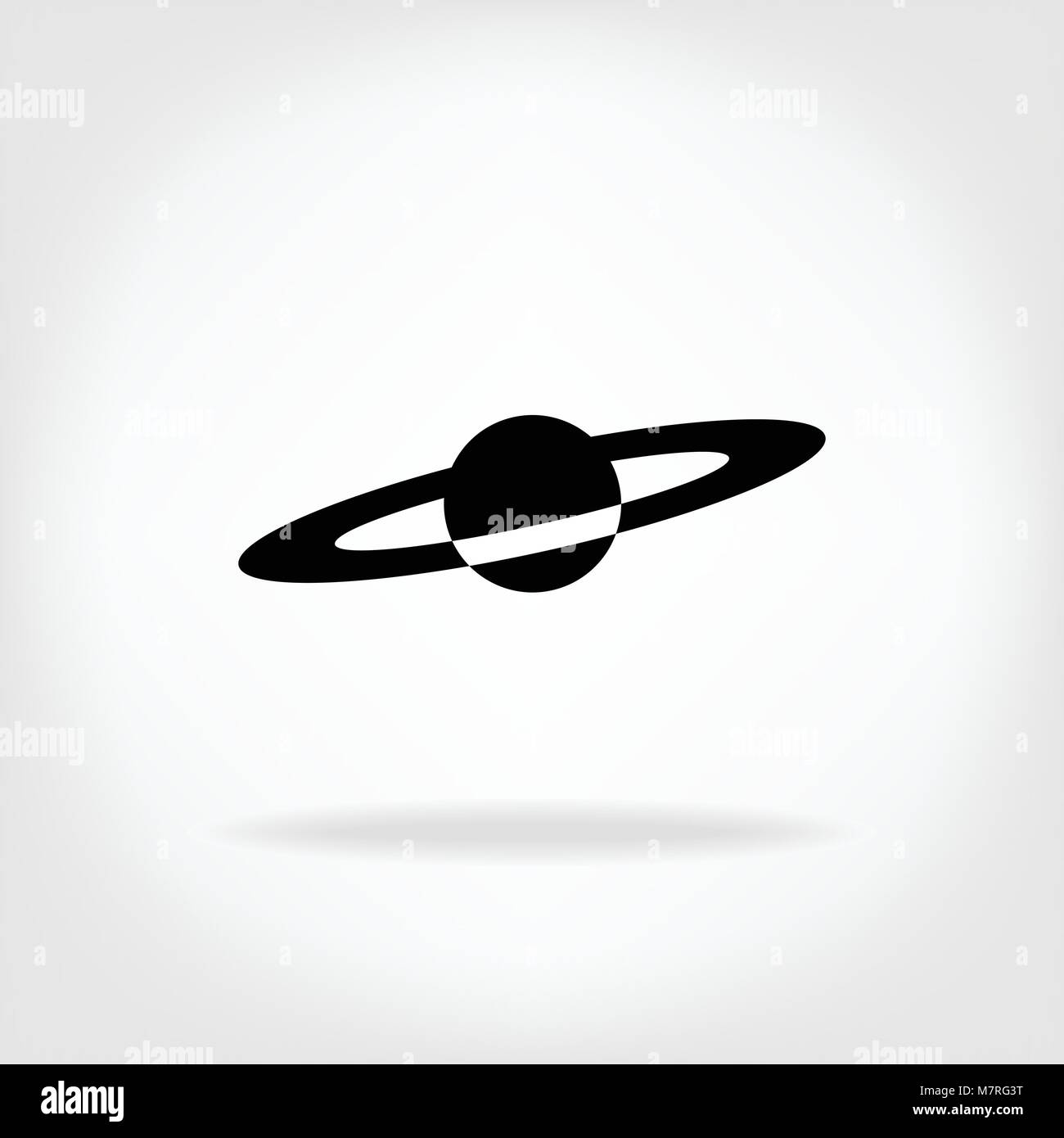 Vector planet space Icon. Saturn rings Stock Vector Image & Art - Alamy