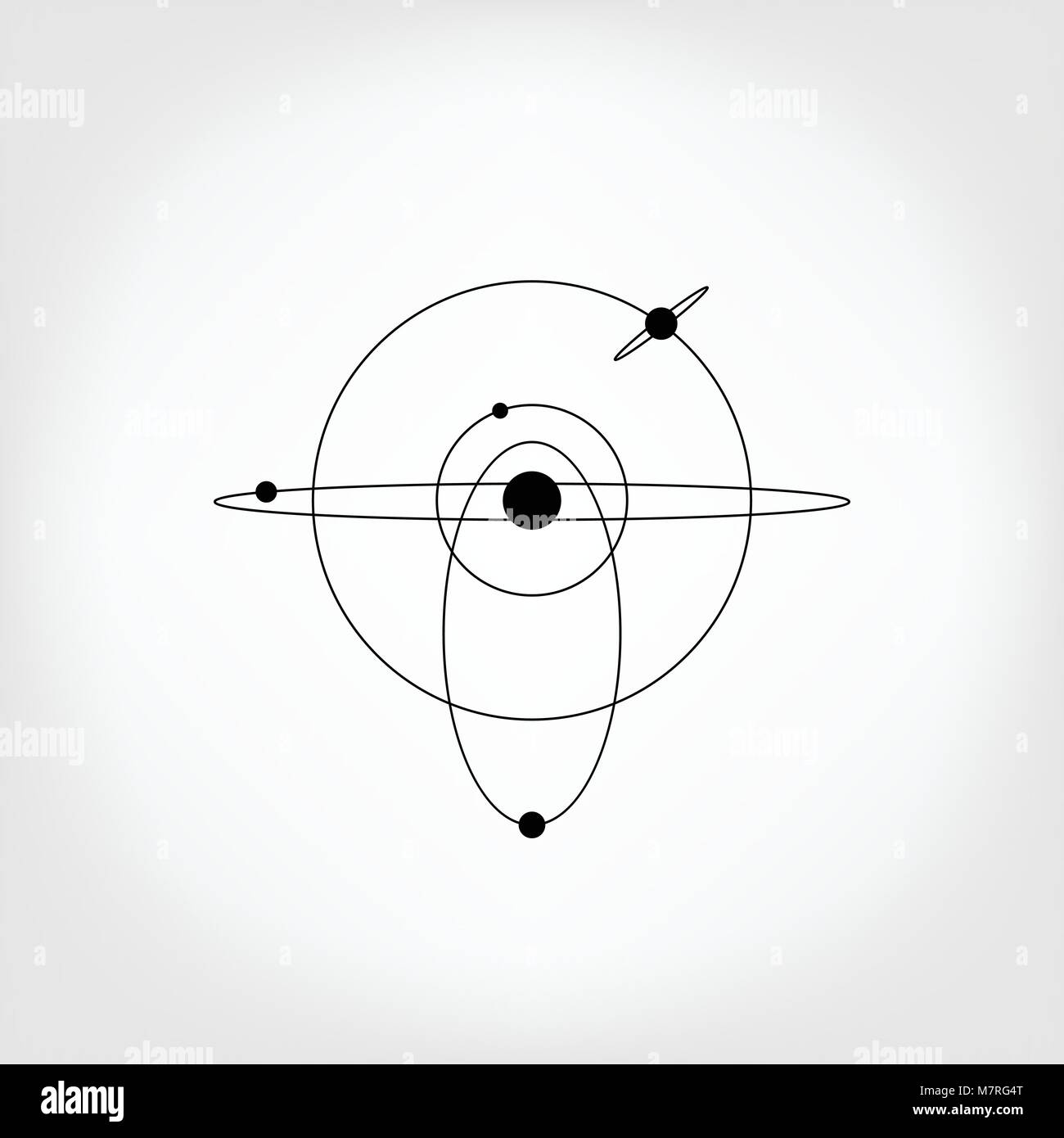 Solar system icon hi-res stock photography and images - Alamy