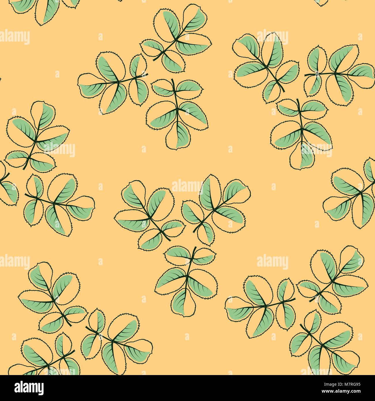 Illustration from rose leaves hi-res stock photography and images - Alamy