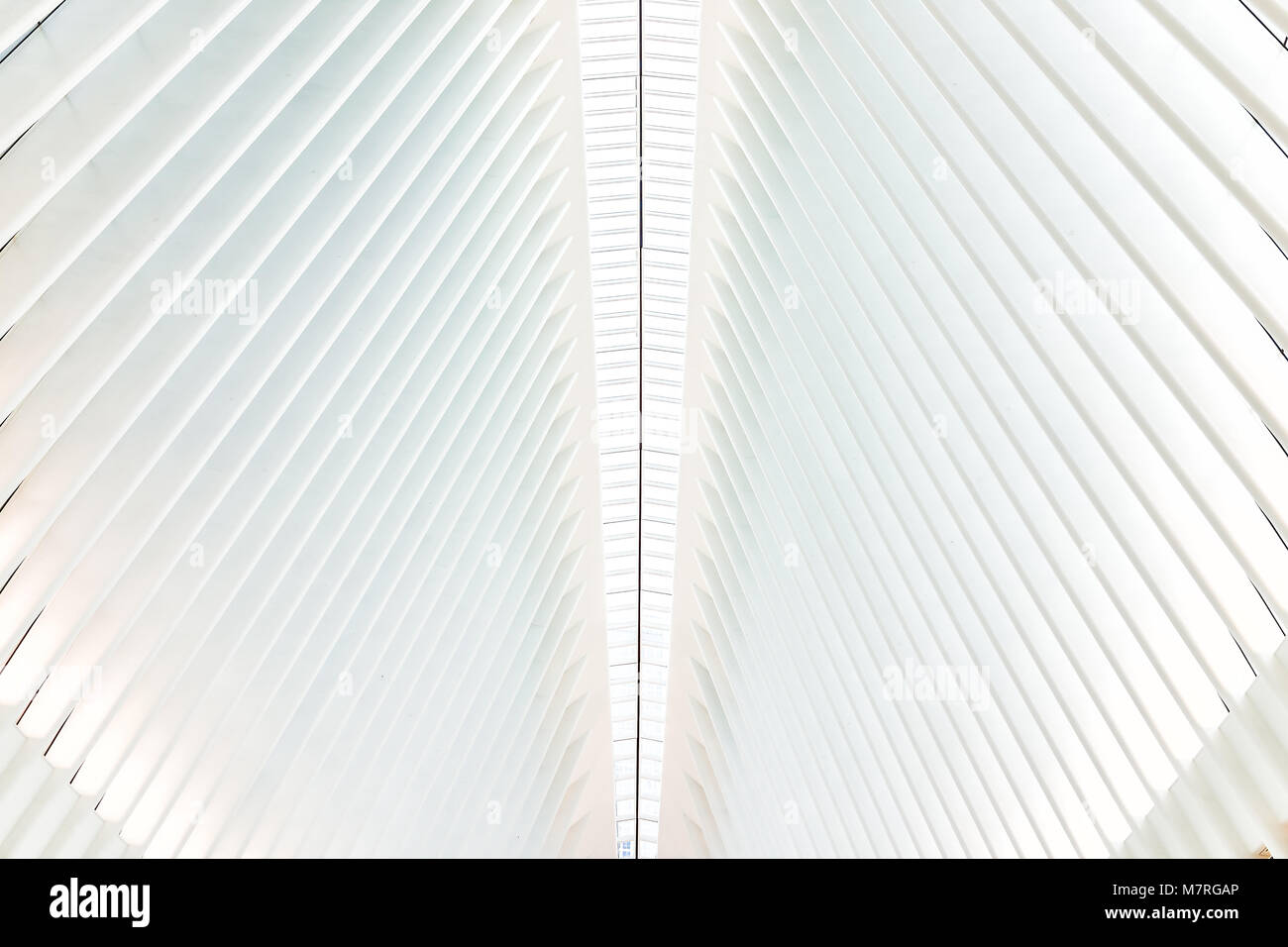 New York City, USA - October 30, 2017: The Oculus transportation hub ...