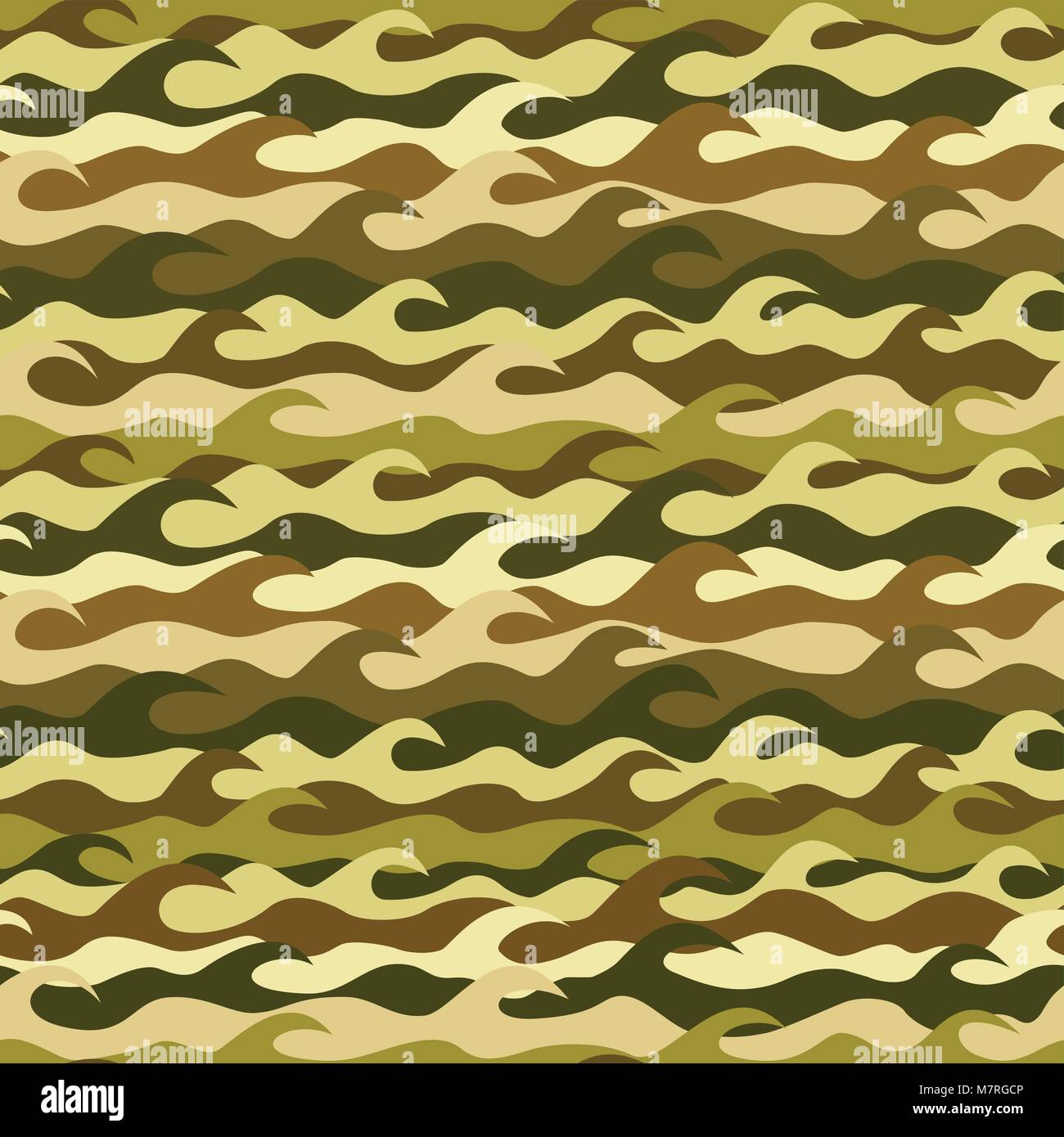 Seamless pattern made from khaki sea waves Stock Vector Image & Art - Alamy