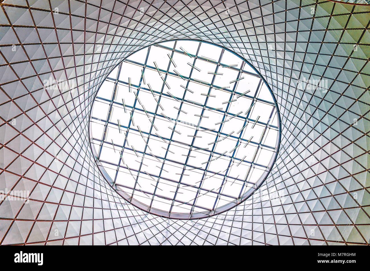 New York City, USA - October 30, 2017: Modern Fulton center street NYC ...