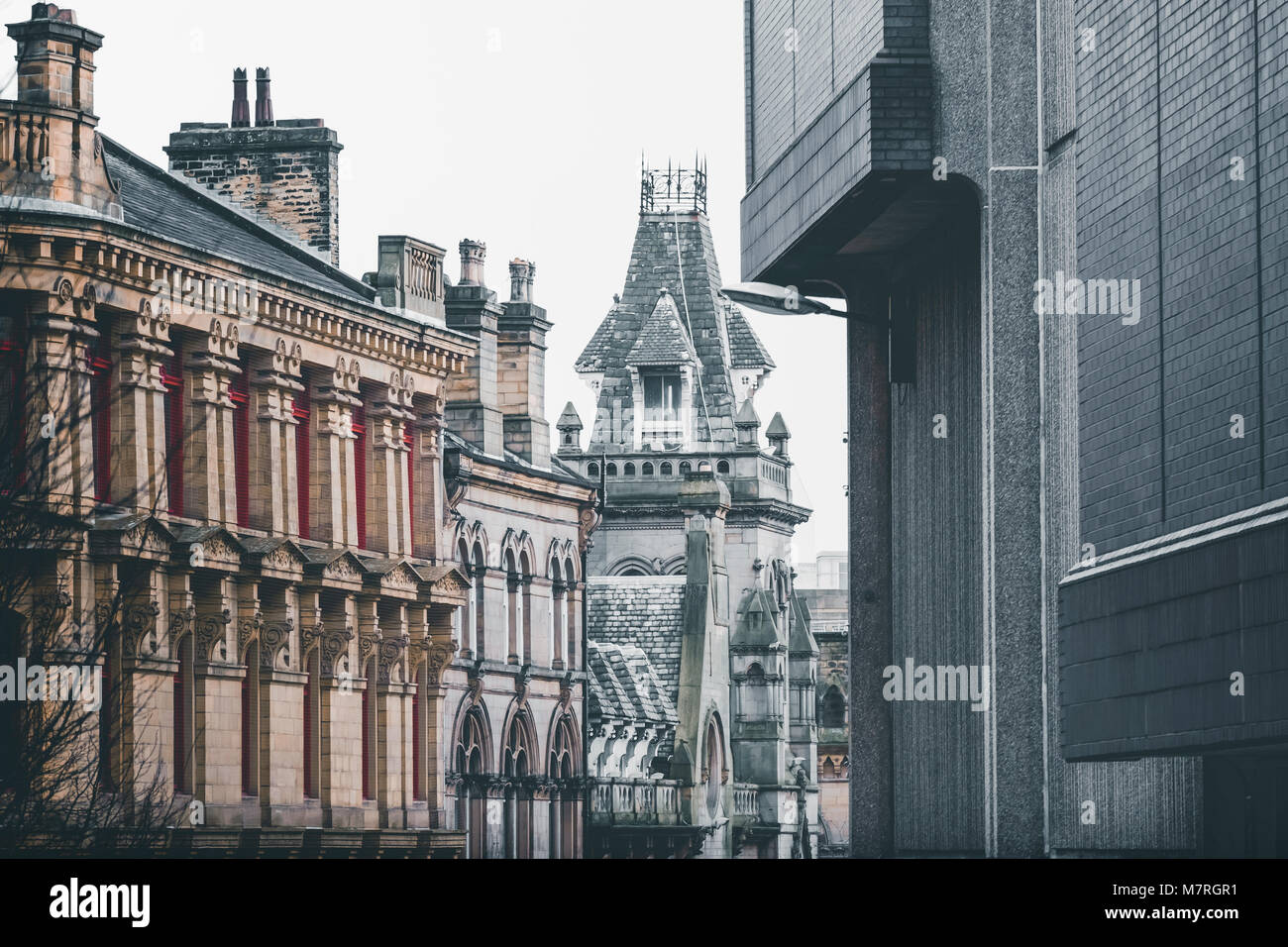 Architecture in Bradford West Yorkshire, England, Darley Street Stock ...