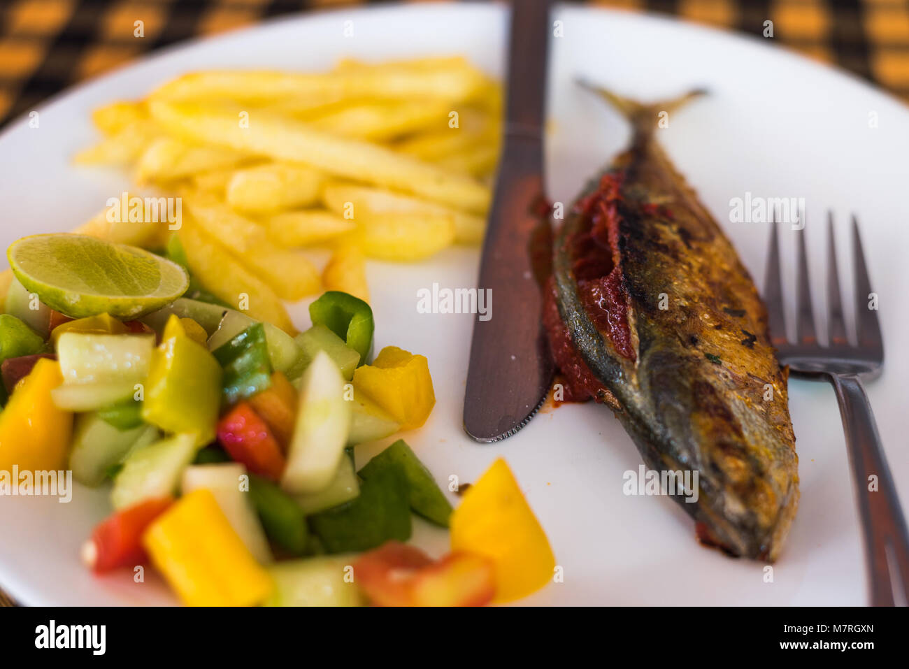 Goan dish Mackerel Reshado fry Stock Photo - Alamy