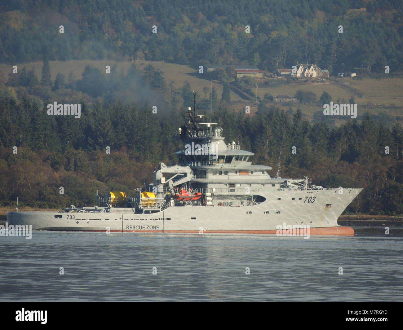 El Moussanid (703), an El Moundjid-class emergency towing vessel operated by the Algerian Navy ...