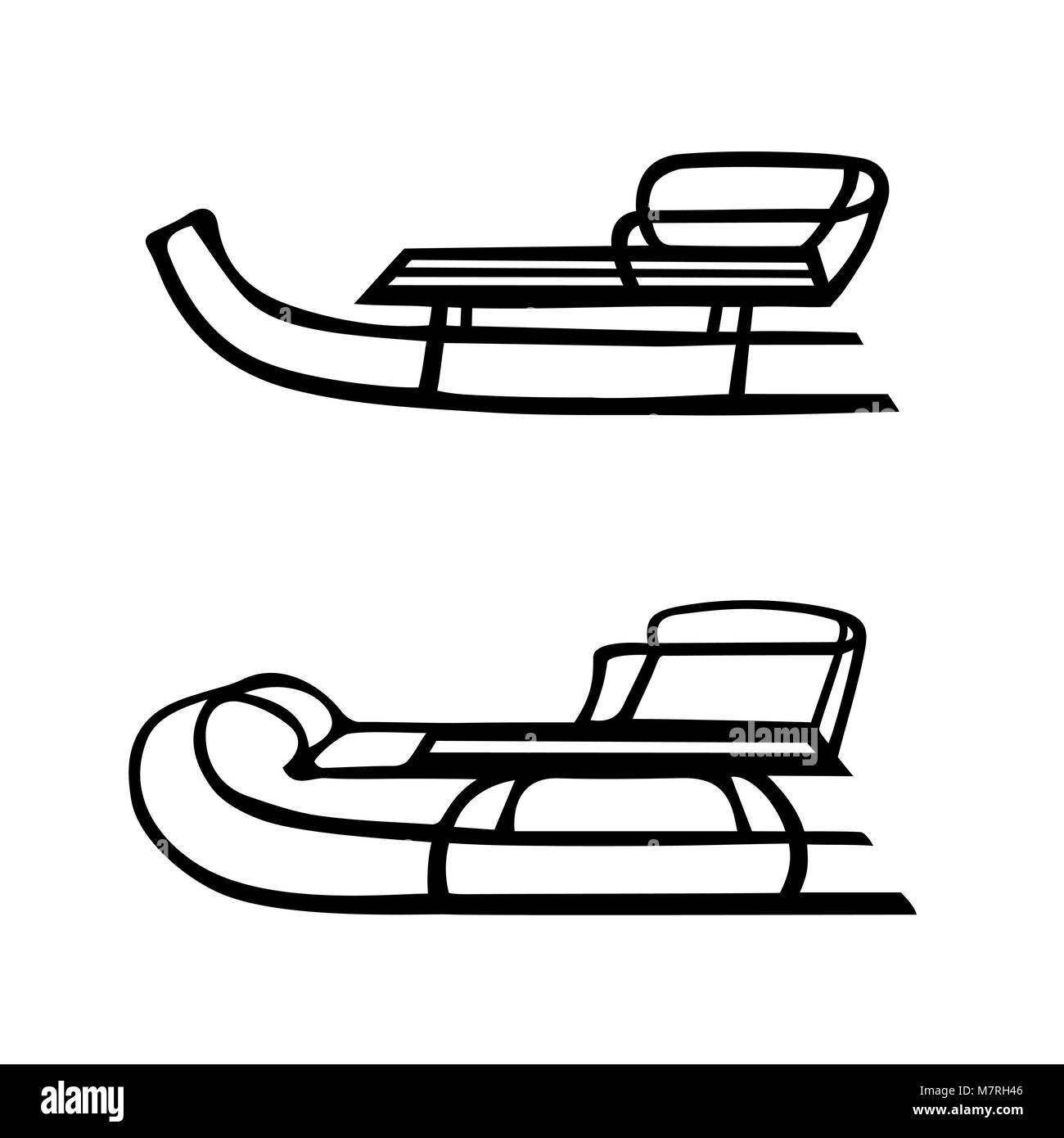 Hand drawn christmas two Cut Out Stock Images & Pictures - Alamy