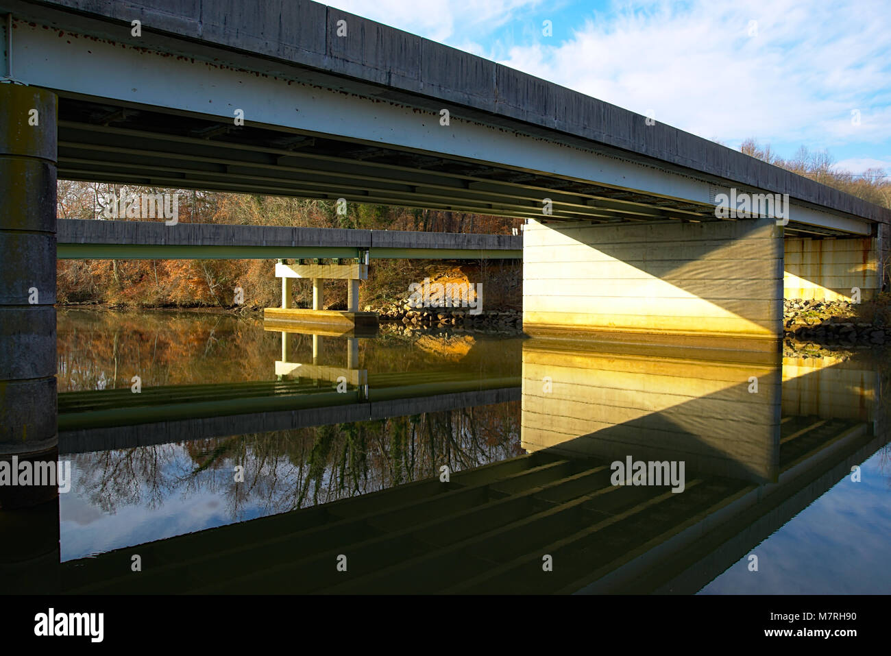 Overpass over Patuxent River on autumn day Stock Photo - Alamy