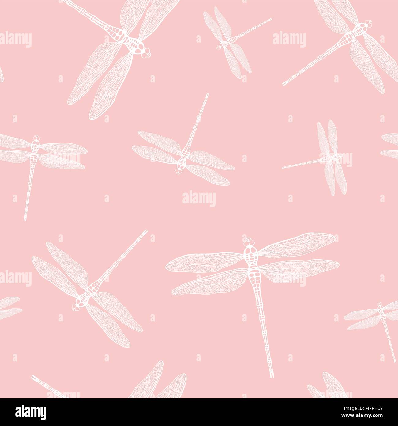 seamless pattern from flying dragonfly Stock Vector Image & Art - Alamy