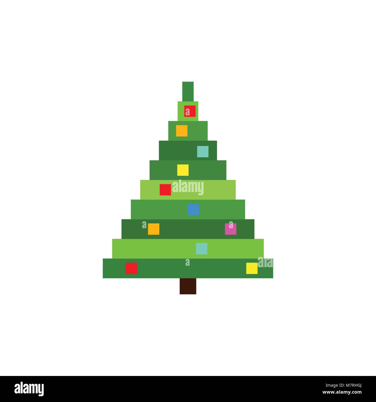 Pixel tree Cut Out Stock Images & Pictures - Alamy