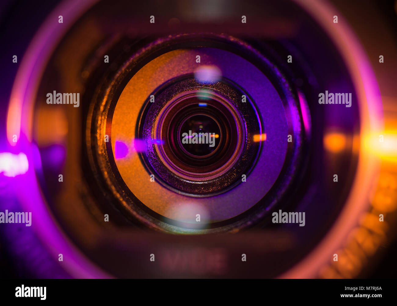 Video camera lens Stock Photo - Alamy