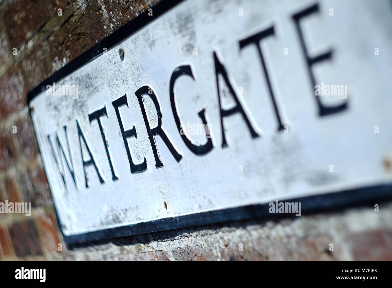 Old sign - Watergate Stock Photo - Alamy