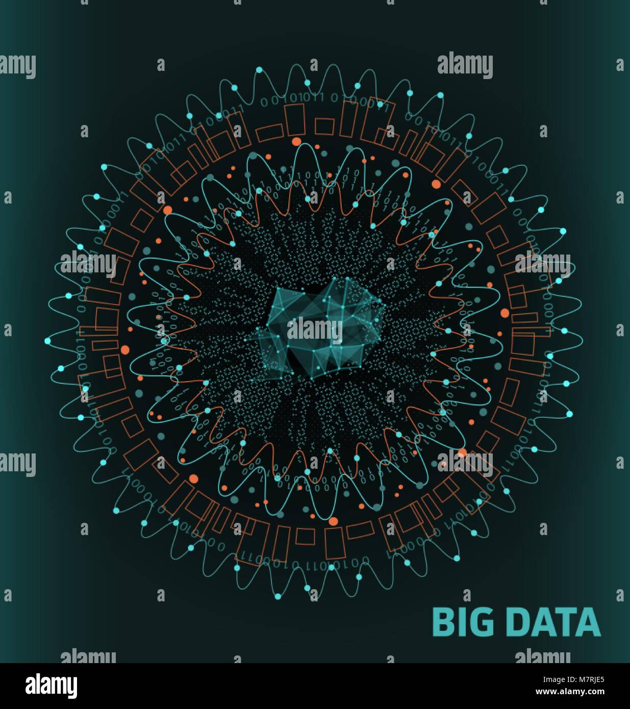 Big Data Visualization. Futuristic Infographic. Information Abstract ...