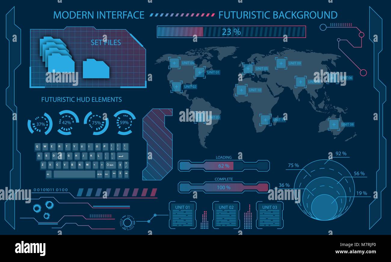 Futuristic Interface Hud Design, Infographic Elements,Tech and Science ...