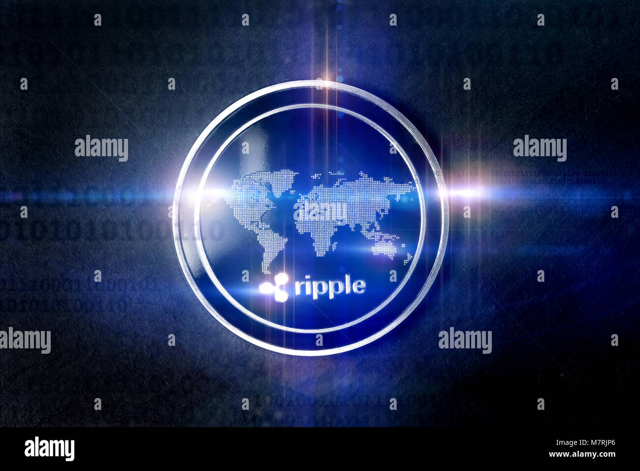 ripple digital lights composing Stock Photo - Alamy