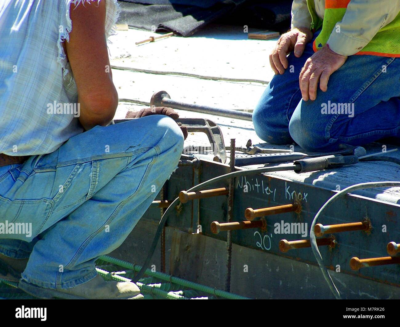 Concrete materials testing finishing bridge deck inspection cylinder ...