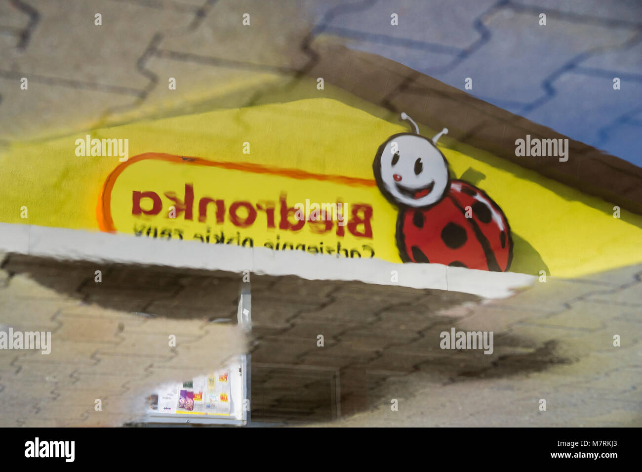 Parked shopping carts equipped with coin-operated locking mechanisms in ...