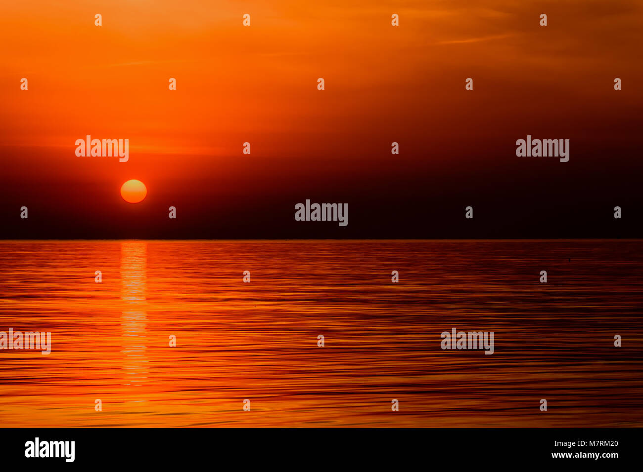 Orange sea path hi-res stock photography and images - Alamy