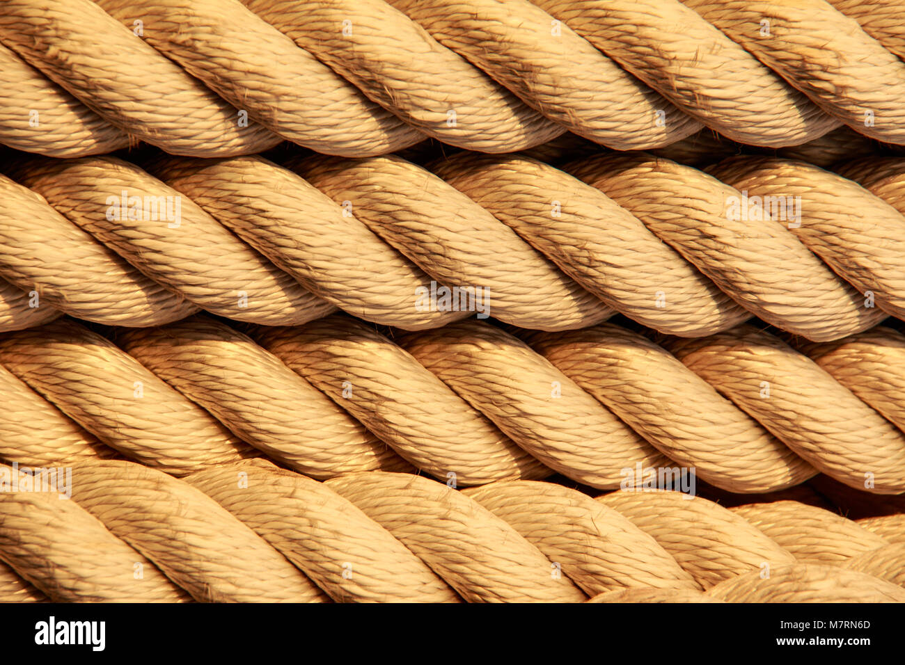Nautical rope in spiral Stock Photo - Alamy