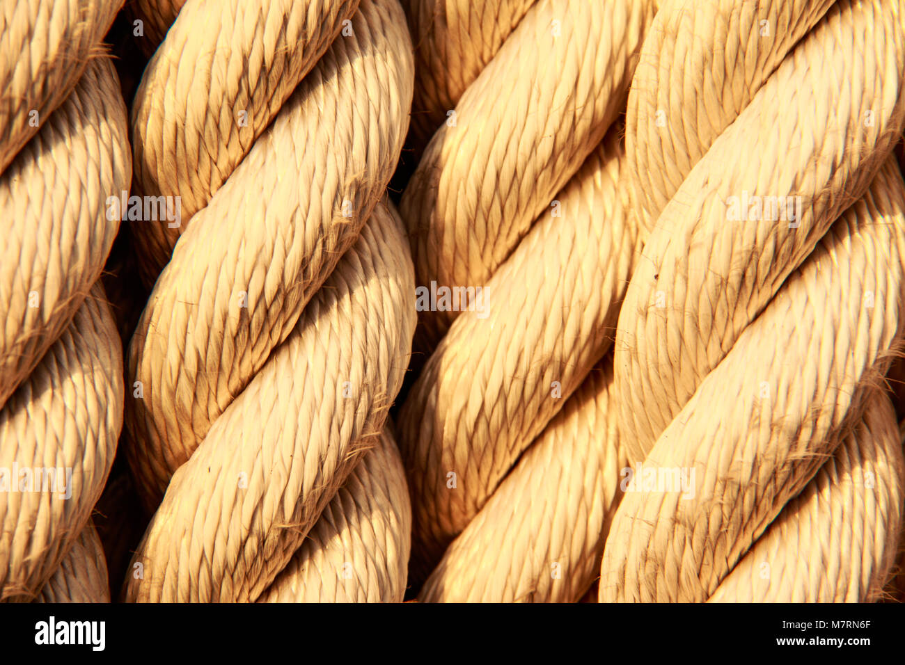 Nautical rope in spiral Stock Photo - Alamy