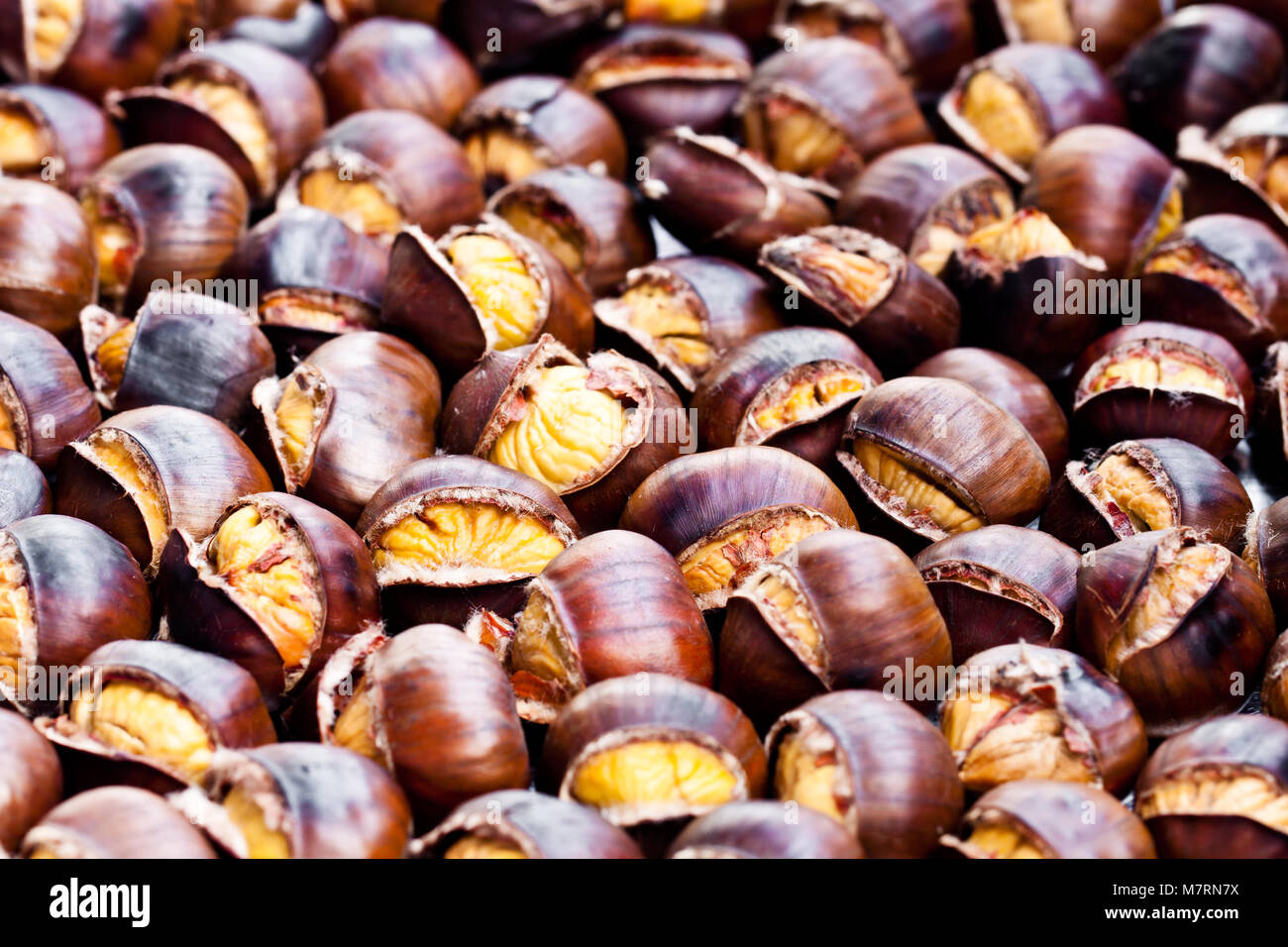 Roasted chestnuts ready to eat hi-res stock photography and images - Alamy