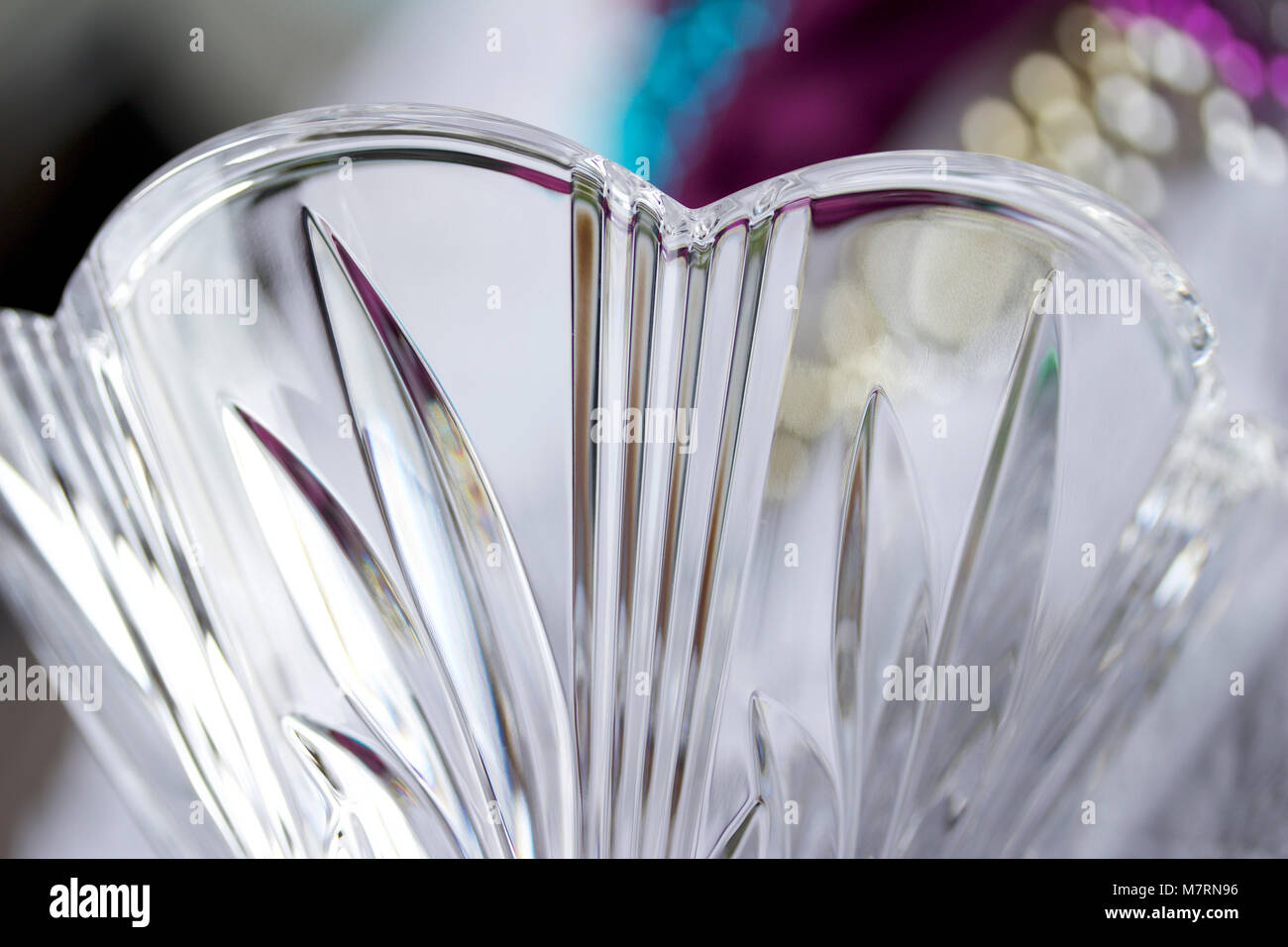 Macro abstract background of beautiful patterns cut into modern lead ...