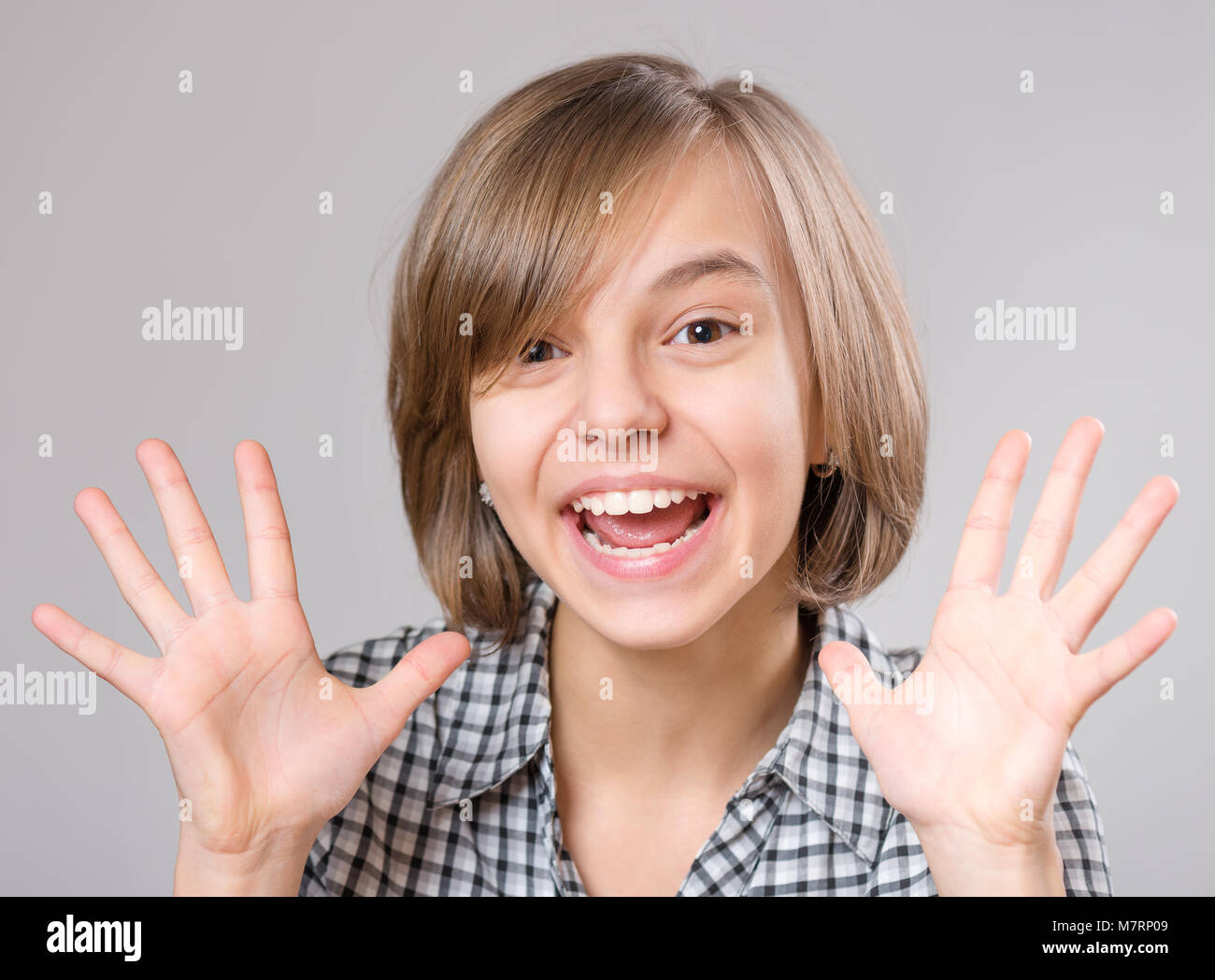 Portrait of little girl Stock Photo - Alamy