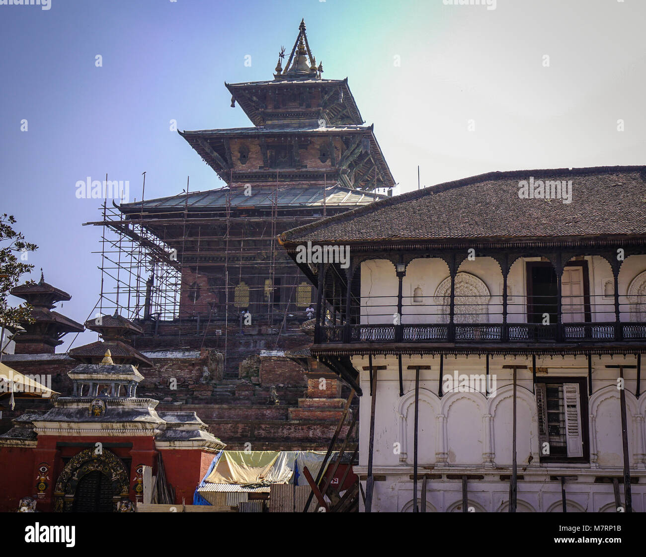 Ancient buildings of Durbar Squares in Kathmandu, Nepal. Durbar Squares ...