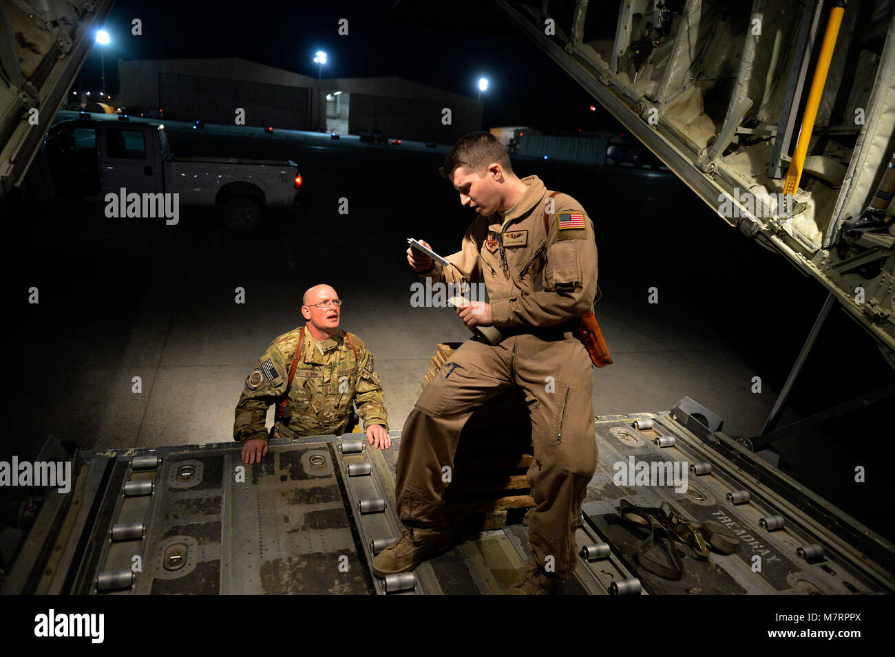 (From left) U.S. Air Force Master Sgt. Bradley Nulf, 774th ...