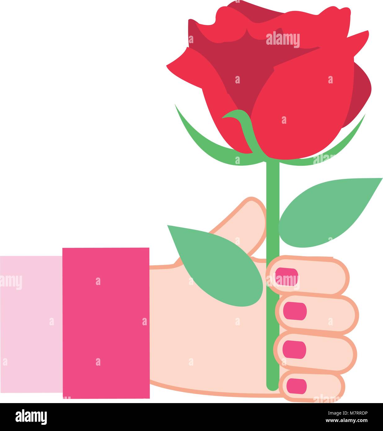 colorful woman hand with Stock Vector Image & Art - Alamy