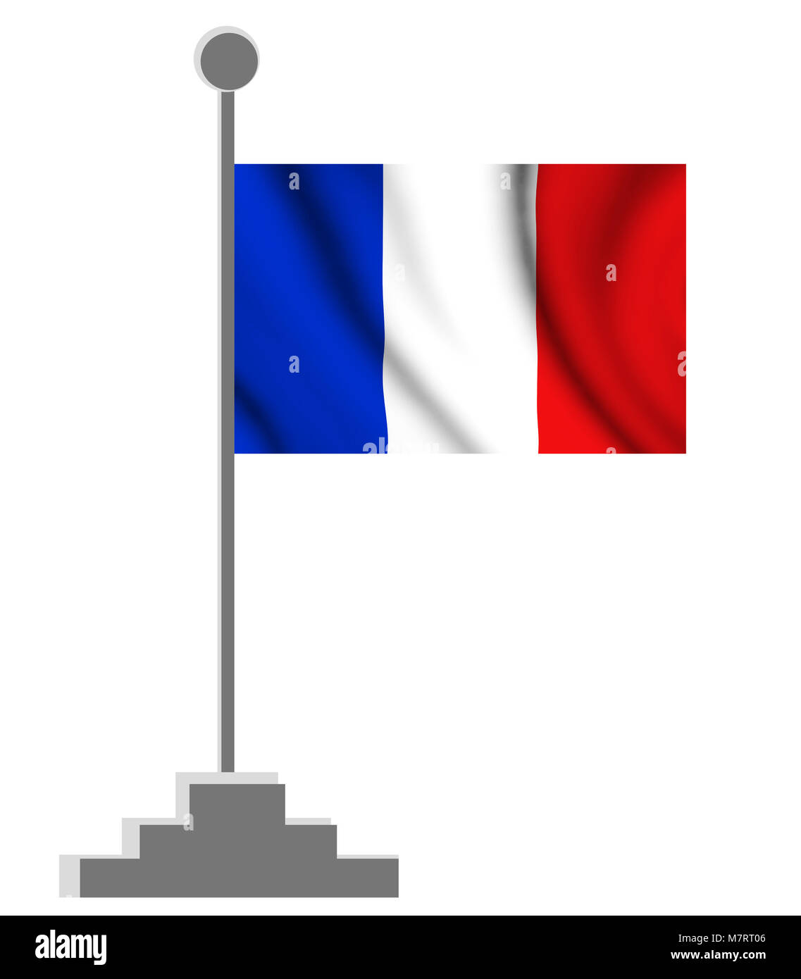 Wavy french flag hi-res stock photography and images - Alamy