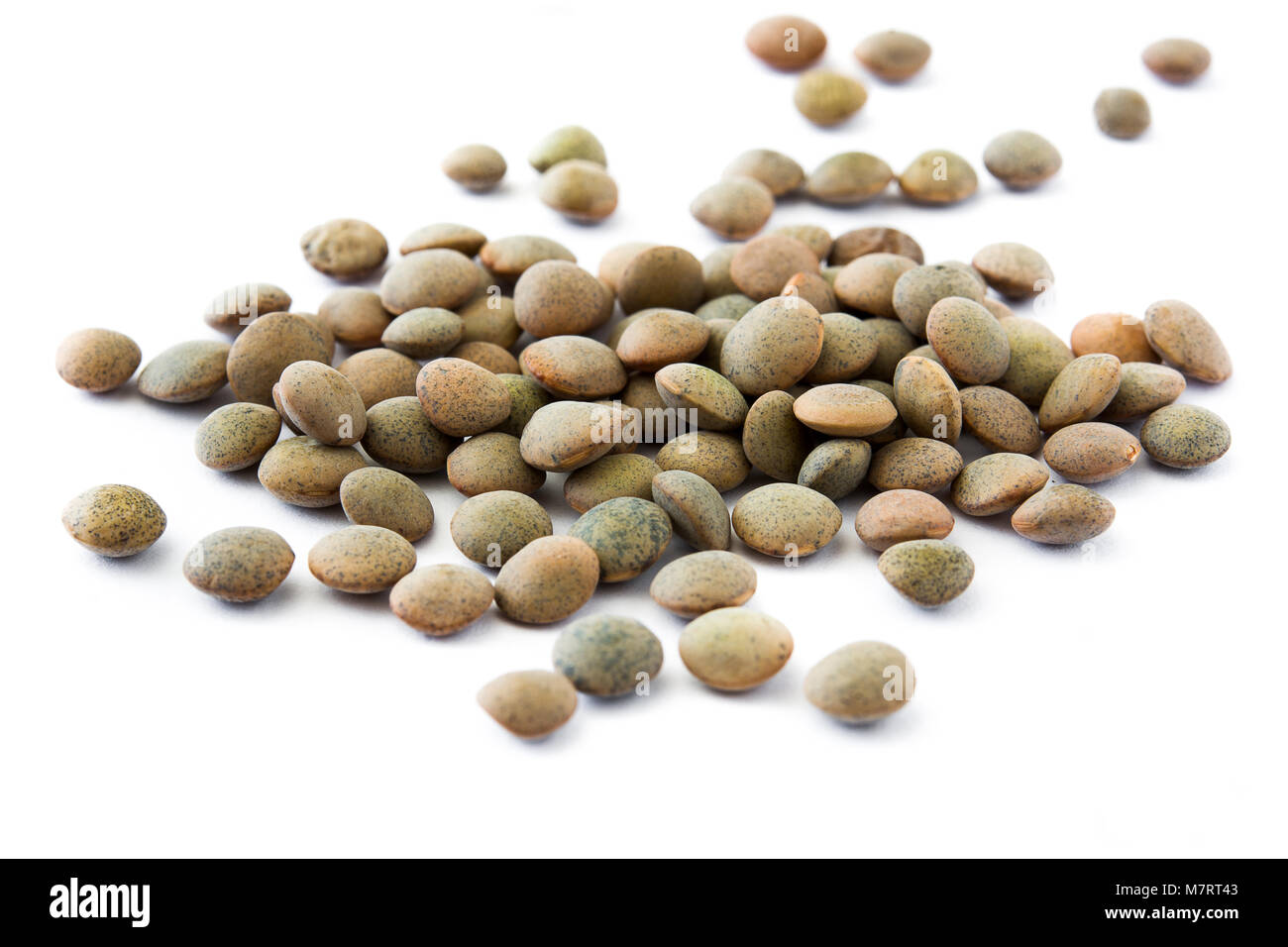 Lentils isolated on white background Stock Photo - Alamy