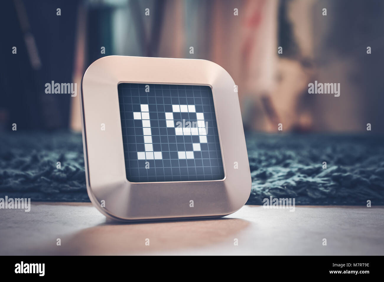 The Number 19 On A Digital Calendar, Thermostat Or Timer Stock Photo ...