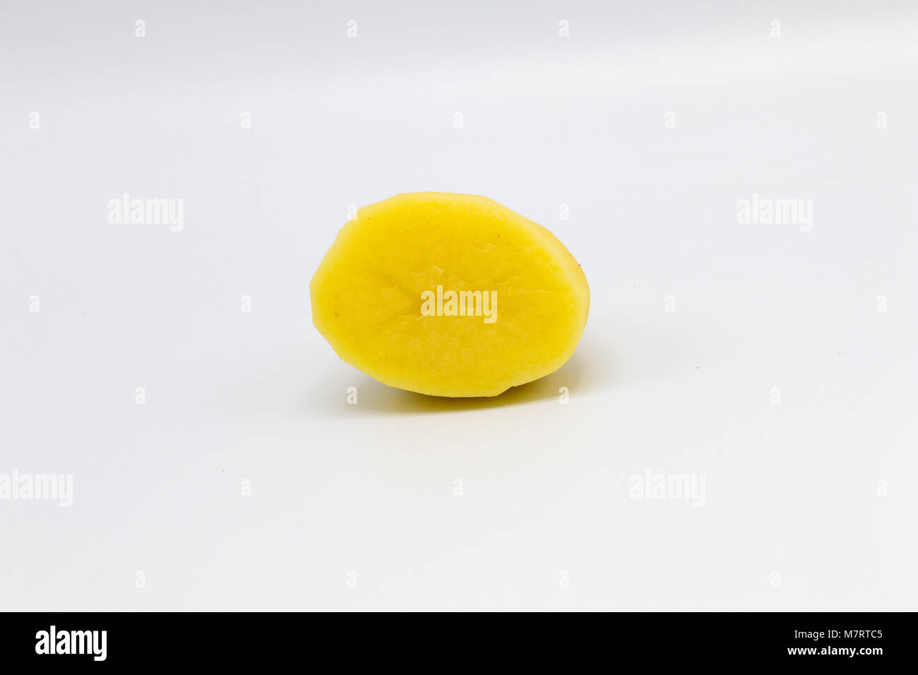 Close-up of potato raw isolated on white background. copy space and ...
