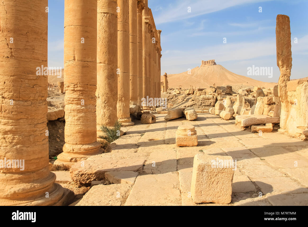 Ancient Roman time town in Palmyra Stock Photo - Alamy