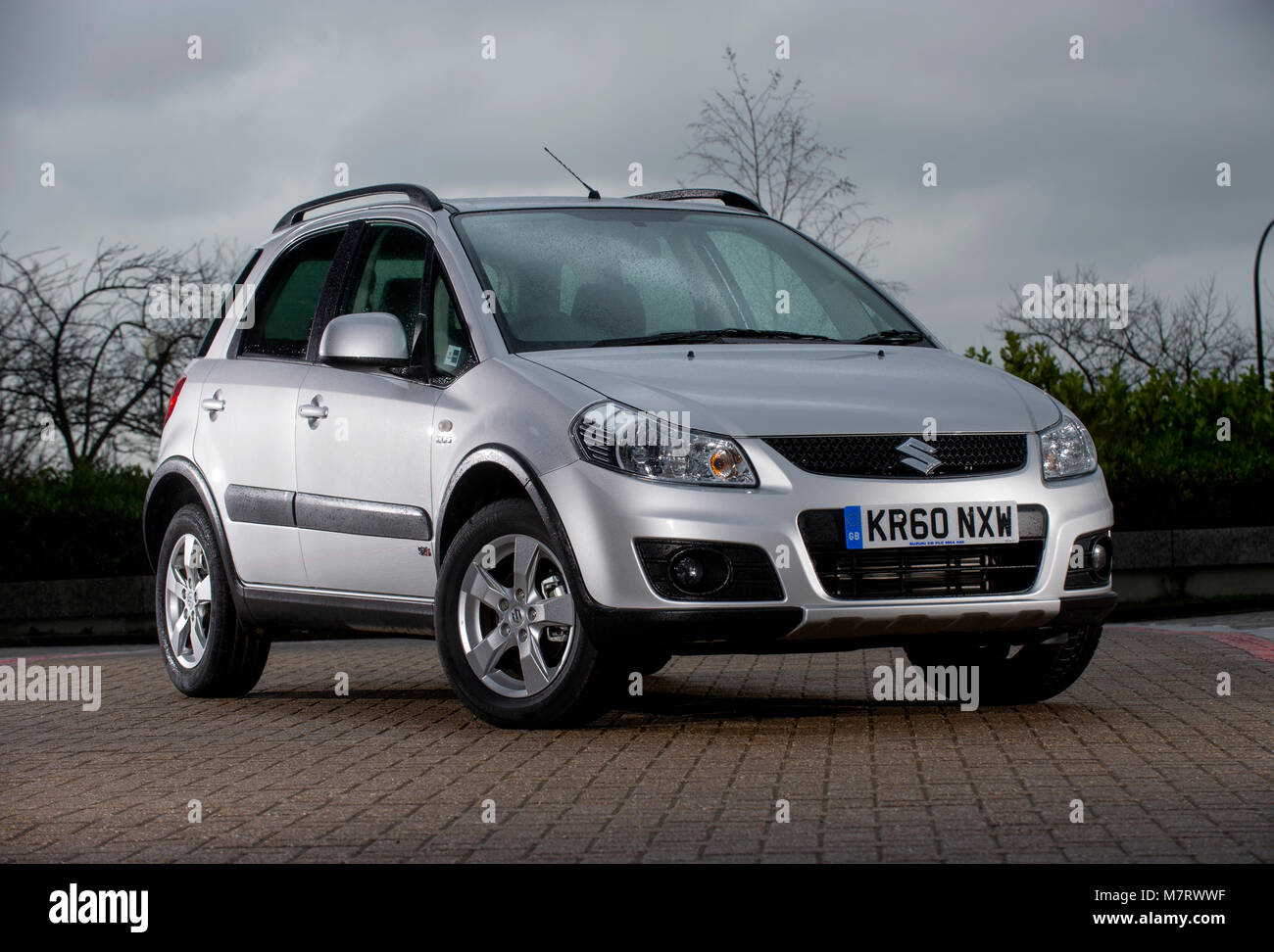 2011 Suzuki SX4 all wheel drive hatchback car Stock Photo - Alamy