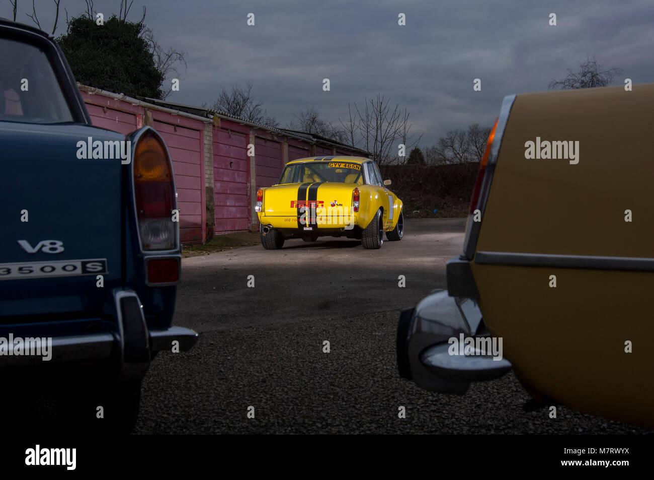Rover P6 V8 factory racing car replica Stock Photo - Alamy