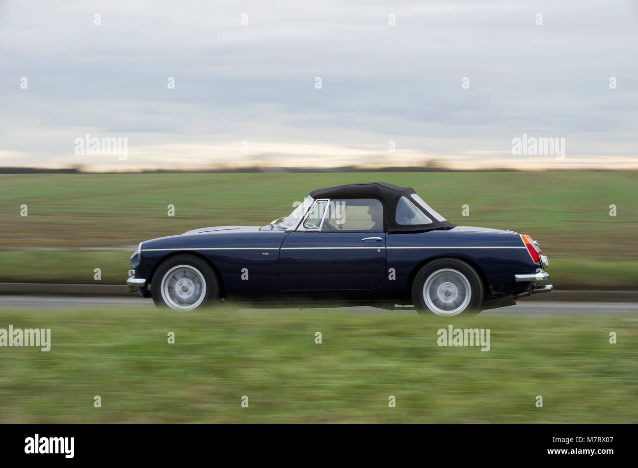 1972 MGB convertible with Minilite style alloy wheels Stock Photo - Alamy