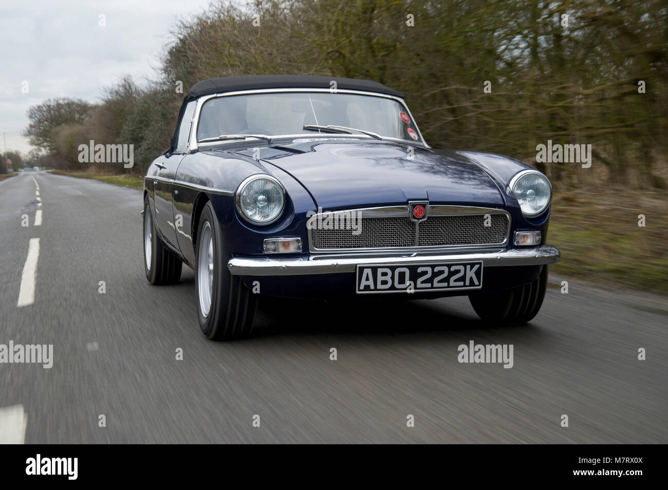 1972 MGB convertible with Minilite style alloy wheels Stock Photo - Alamy