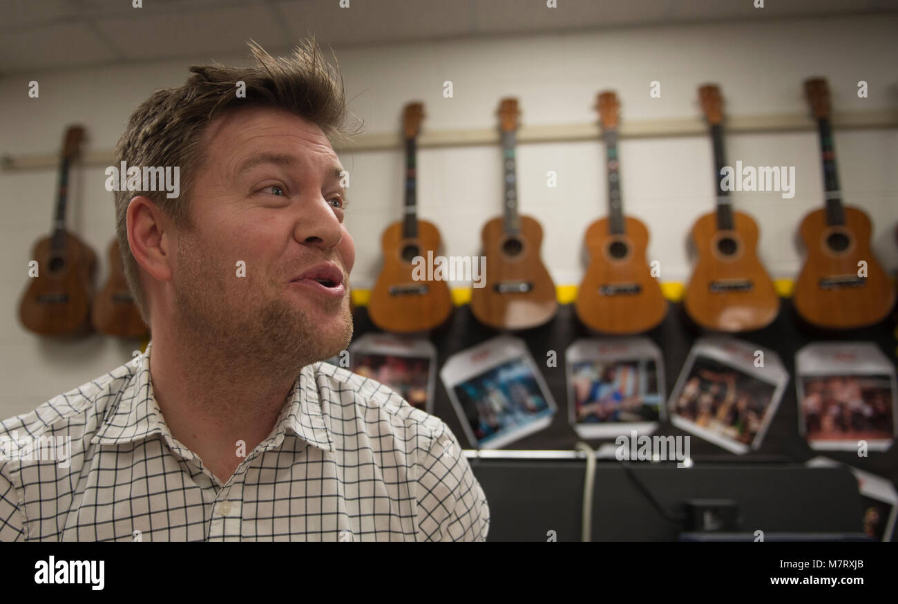 UNITED STATES: March 12, 2018: Cool Spring Elementary School music ...