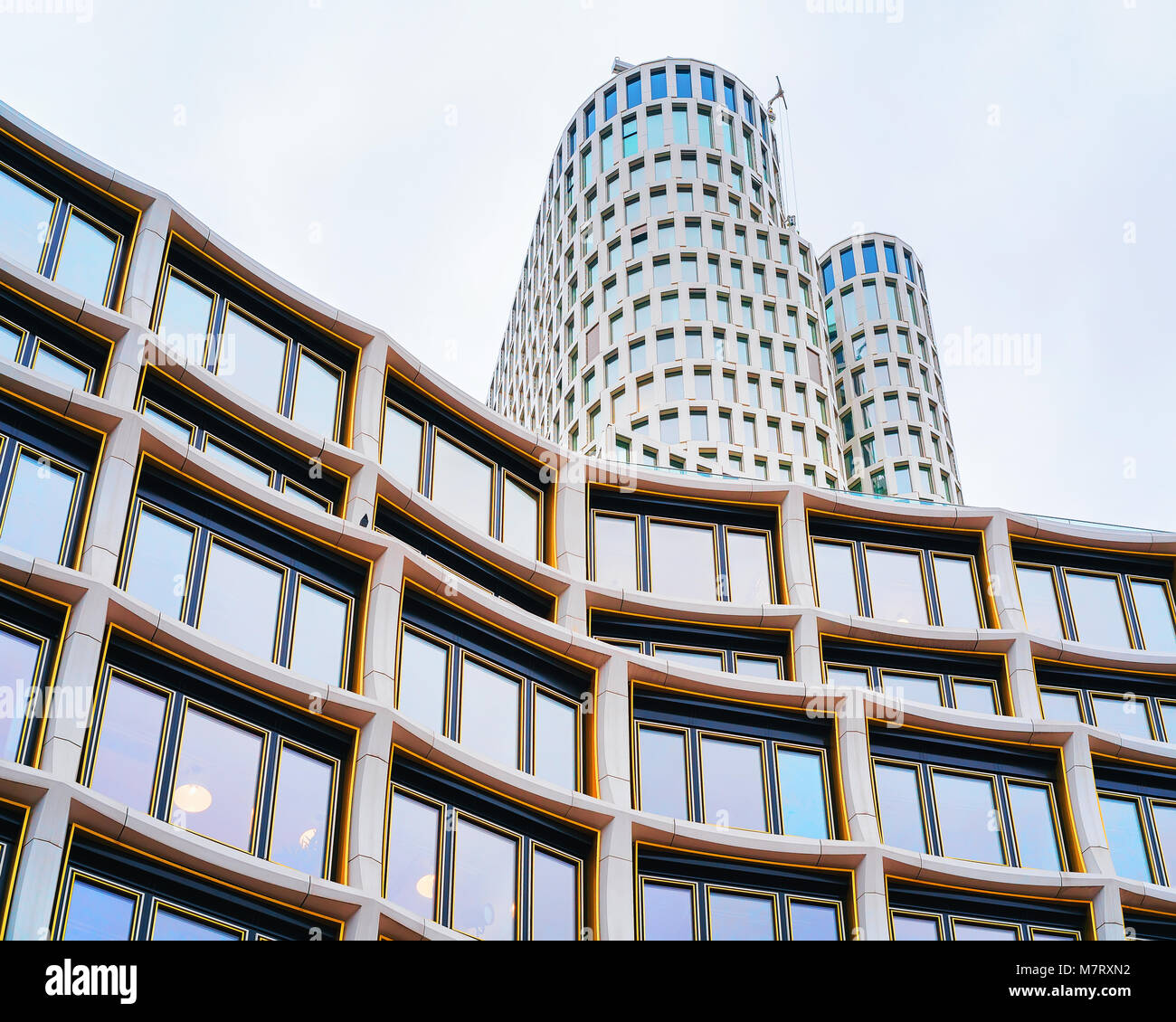 Berlin, Germany - December 11, 2017: Modern office architecture at ...