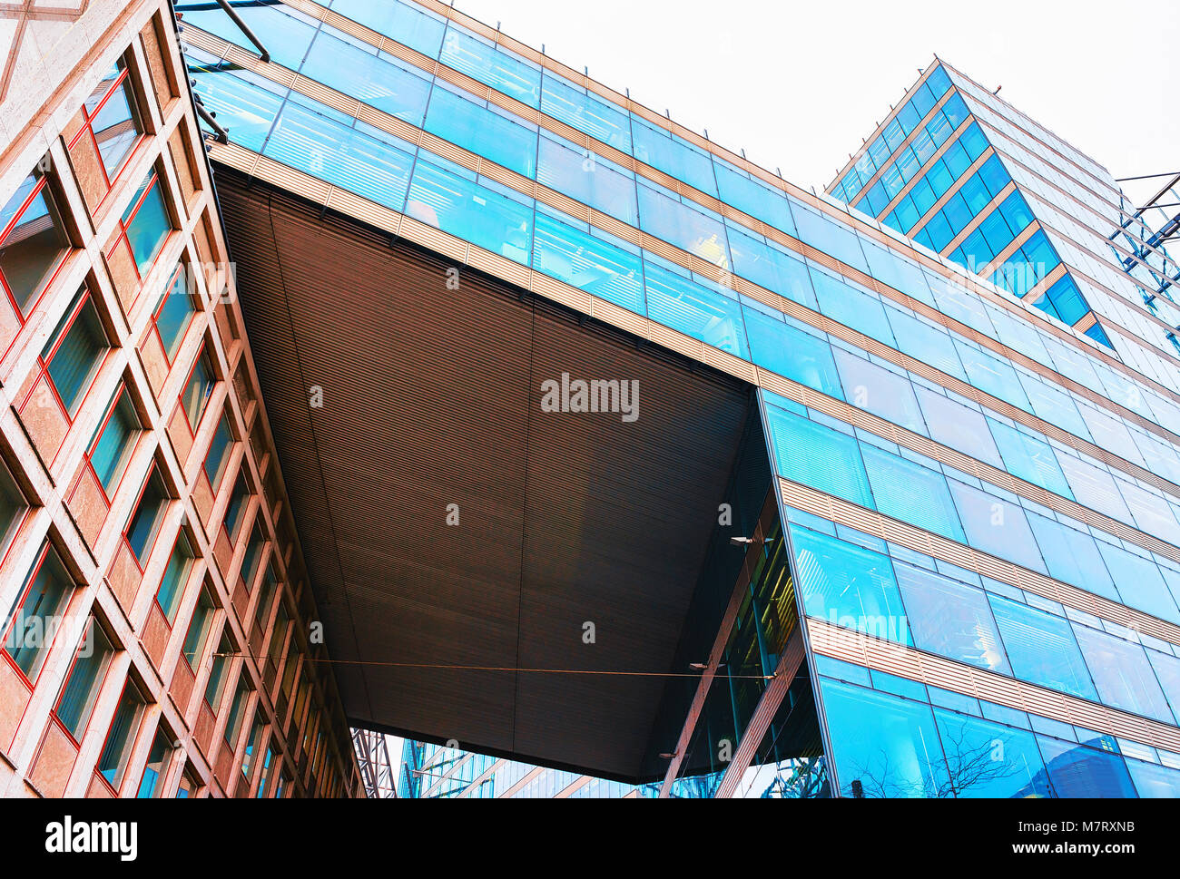 Berlin, Germany - December 11, 2017: Modern office architecture in ...
