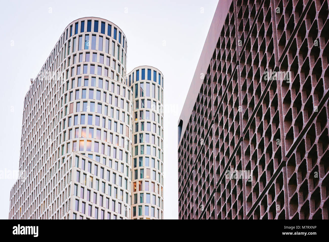 Berlin, Germany - December 11, 2017: Modern office architecture on ...