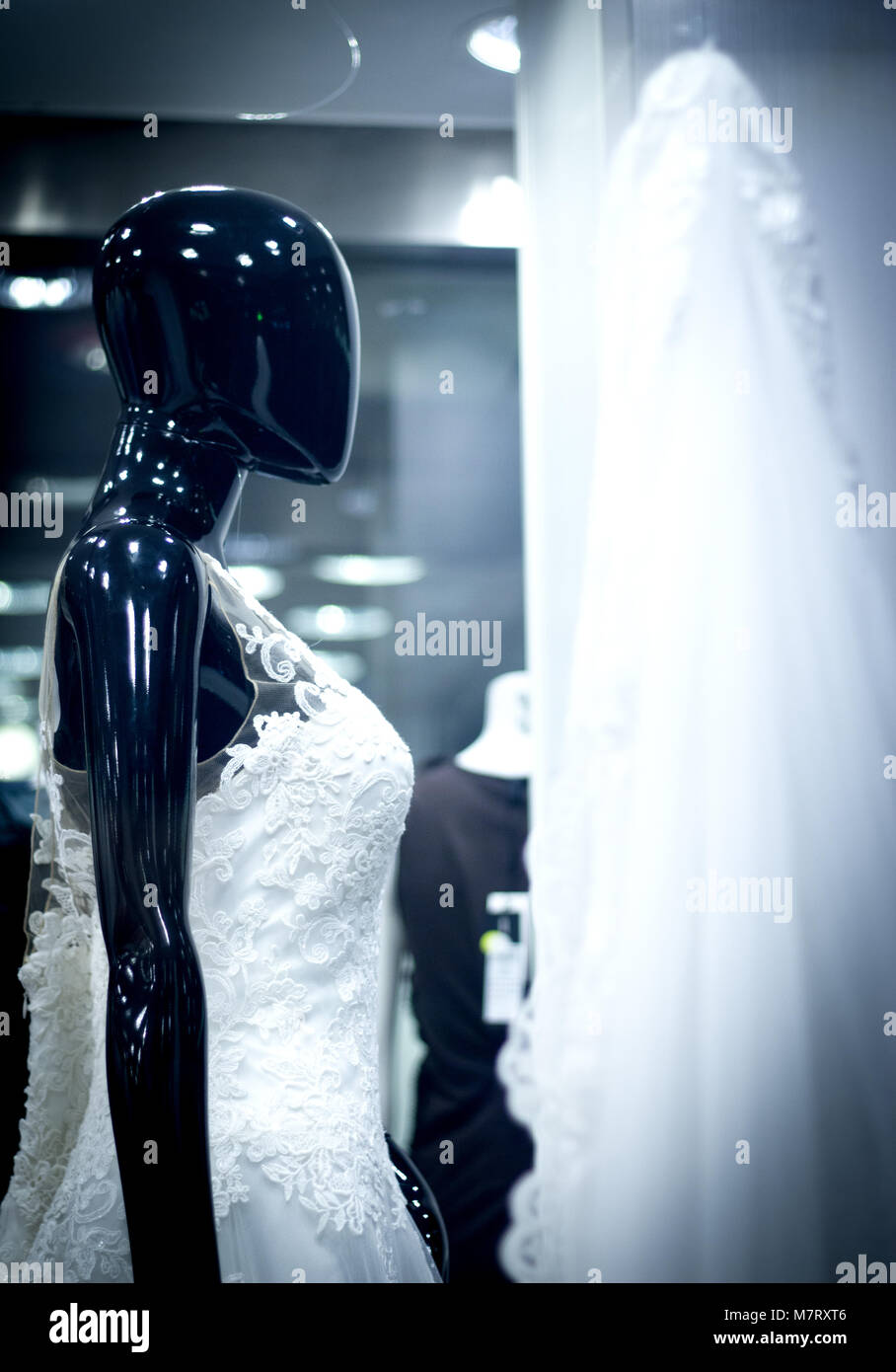 Part of a generic wedding dress. No people Stock Photo - Alamy