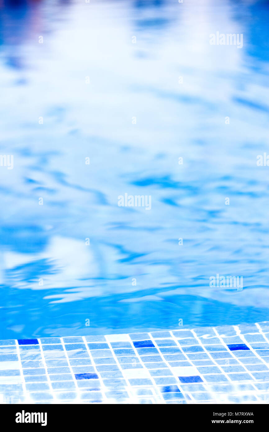 Summer pool with crystal clear water Stock Photo - Alamy